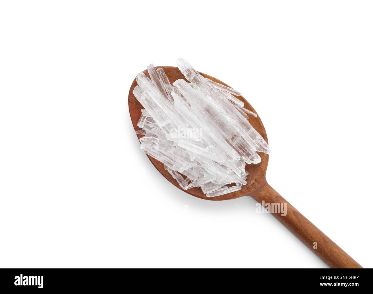Menthol crystals on white background, top view Stock Photo - Alamy