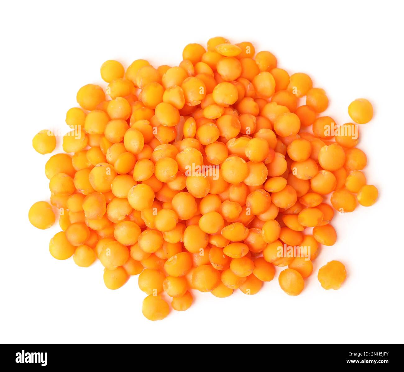 Pile of raw lentils on white background, top view. Vegetable planting Stock Photo - Alamy