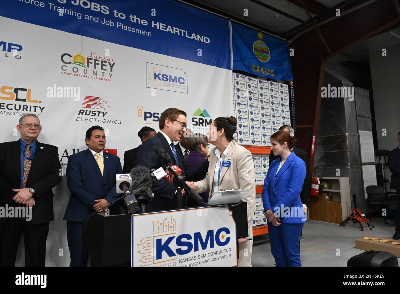 BURLINGTON, KANSAS - FEBRUARY 20, 2023 Kansas Lieutenant Governor David ...