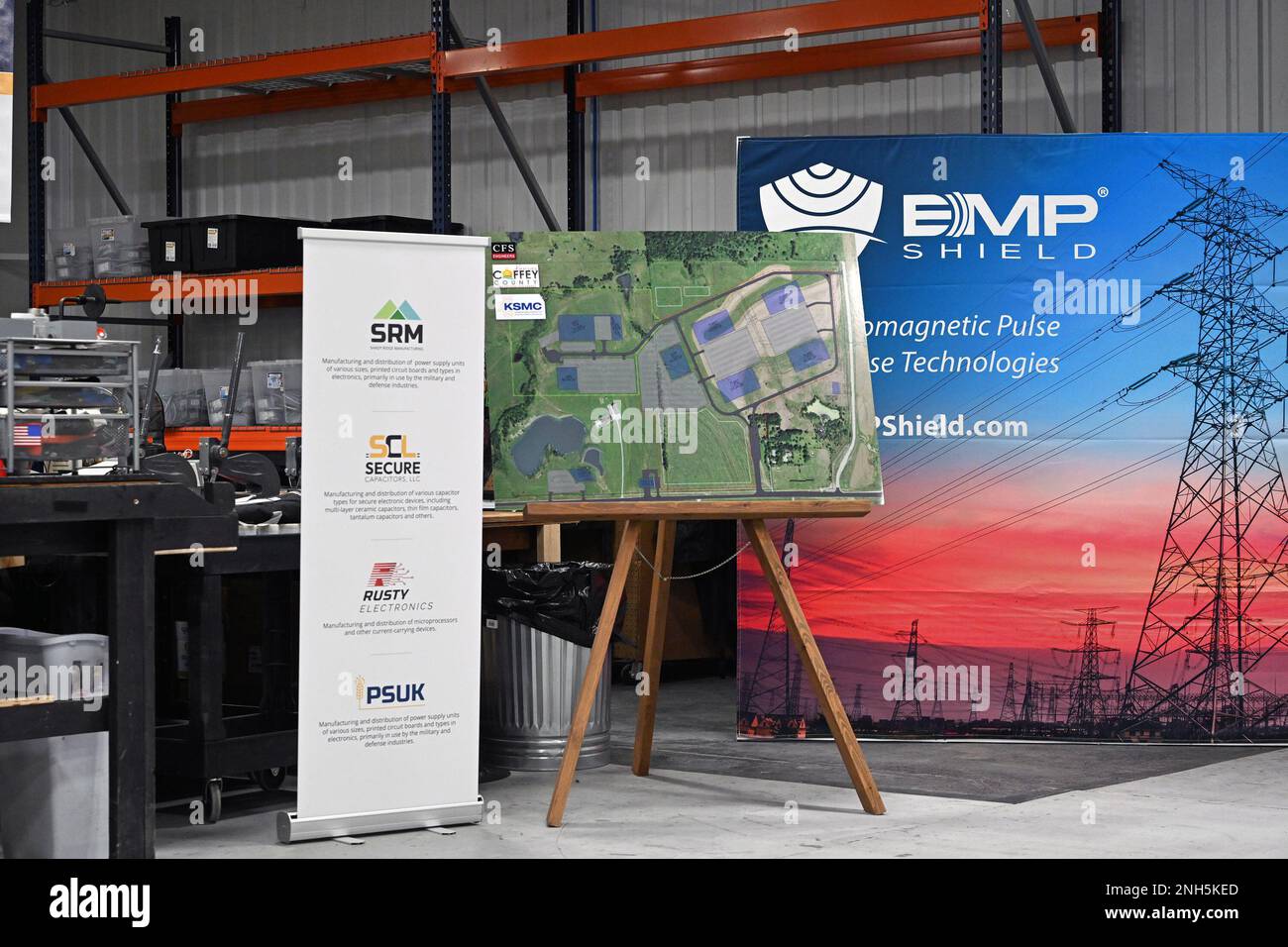 BURLINGTON, KANSAS - FEBRUARY 20, 2023 Site plan map showing the ...