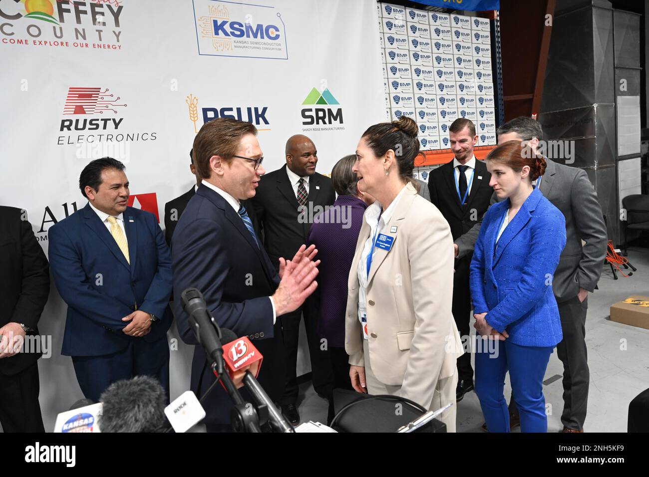 BURLINGTON, KANSAS - FEBRUARY 20, 2023 Kansas Lieutenant Governor David ...
