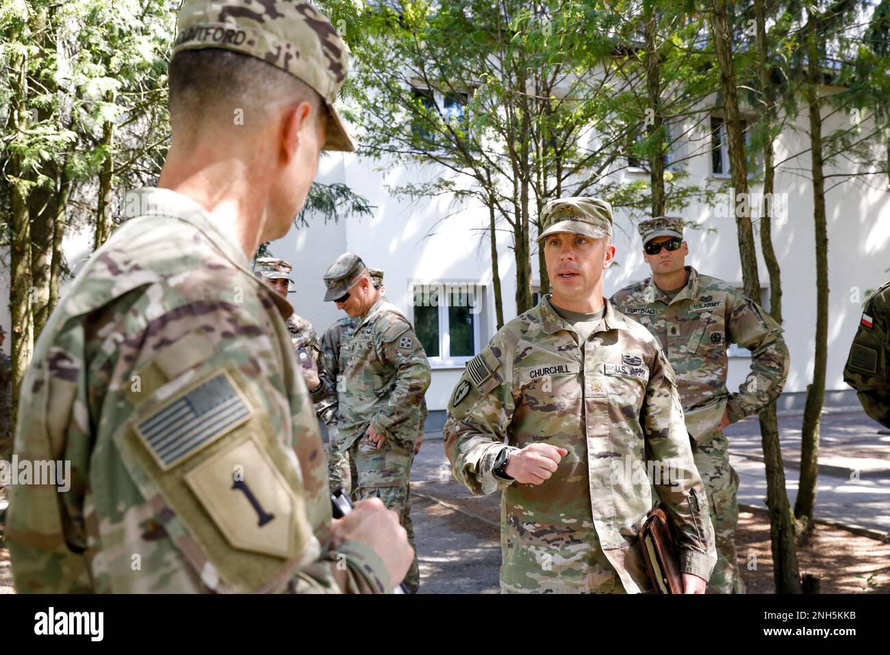 U.S. Army Maj. Robert C. Churchill, operations officer of the 1st ...