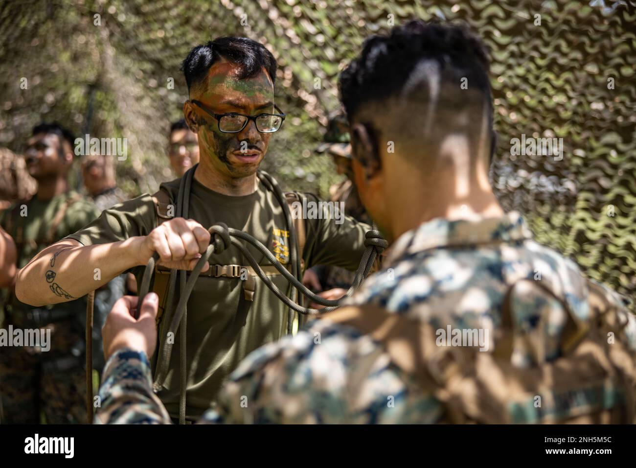 U.S. Marine Corps Sgt. Joey Montry, an engineer assistant with 8th ...