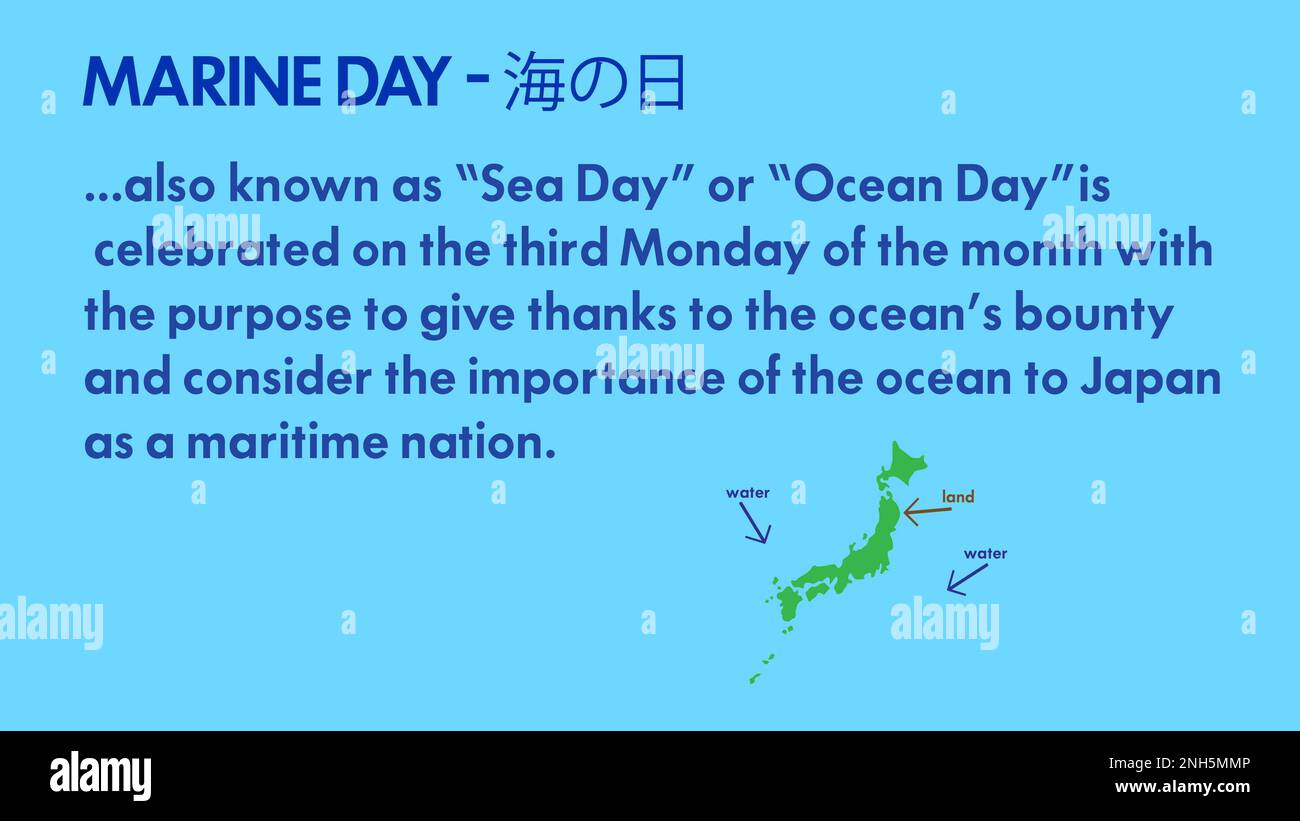 Here's an infographic to educate everyone on Marine Day, a national ...