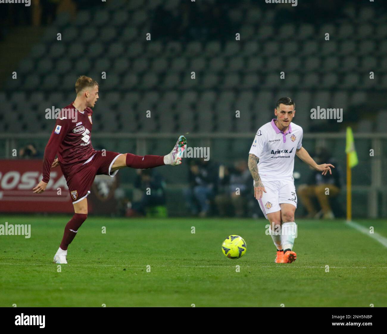 Emanuele Valeri of Us Cremonese and during the Italian Serie A ...