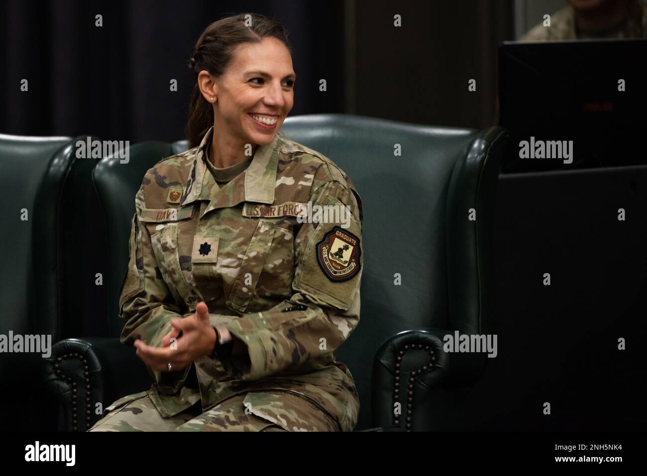 Lt. Col. Megan Davis, 303rd Intelligence Squadron incoming commander ...