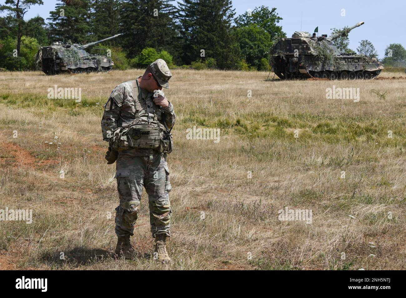 U.S. Army Lt. Col. Tyler Donnell, Senior Fire Support Trainer with 7th ...