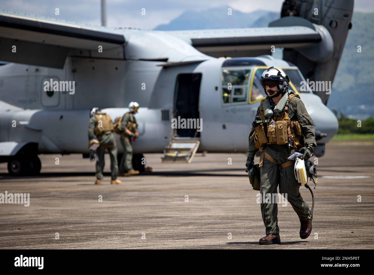 U.S. Marine Corps Capt. Logan Vaughan, a MV-22B Osprey pilot with ...