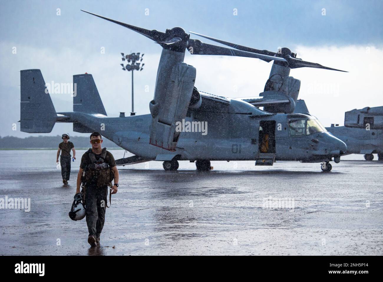 U.S. Marine Corps Cpl. Ryan Caffrey (front) and Cpl. Trenton R. Weddell ...