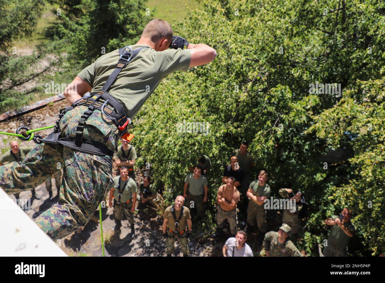 Service members from the Armed Forces of Bosnia and Herzegovina conduct ...