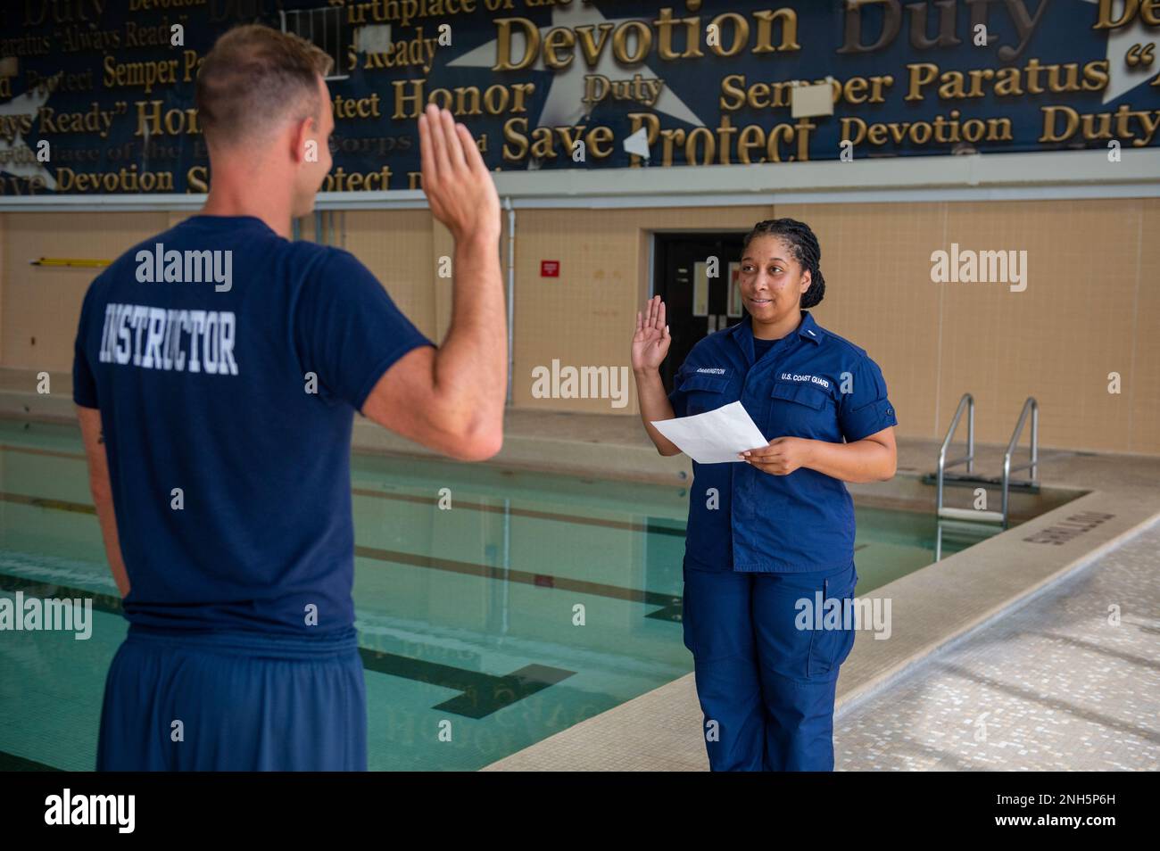 U.S. Coast Guard Lt. j.g. Aarica Carrington, the instruction and ...