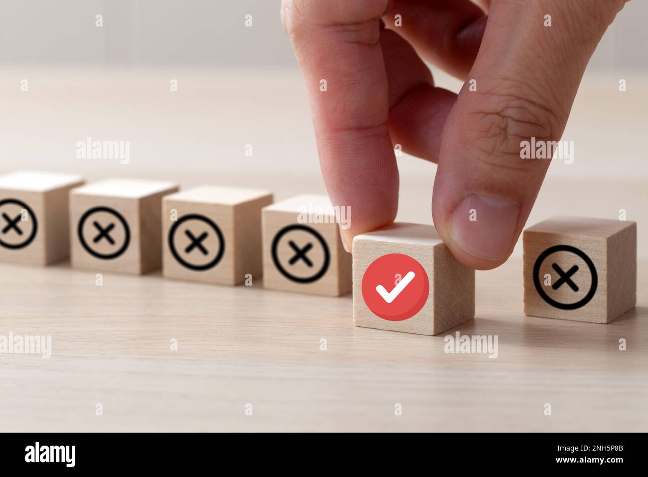 Correct and incorrect or compliance concept Stock Photo - Alamy