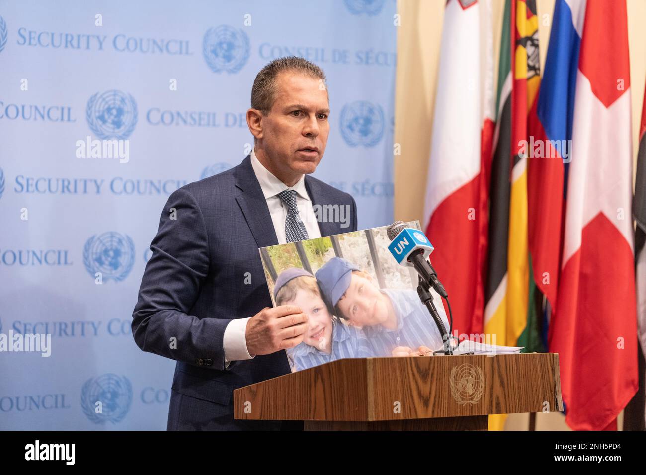Permanent Representative of Israel to the UN Ambassador Gilad Erdan ...