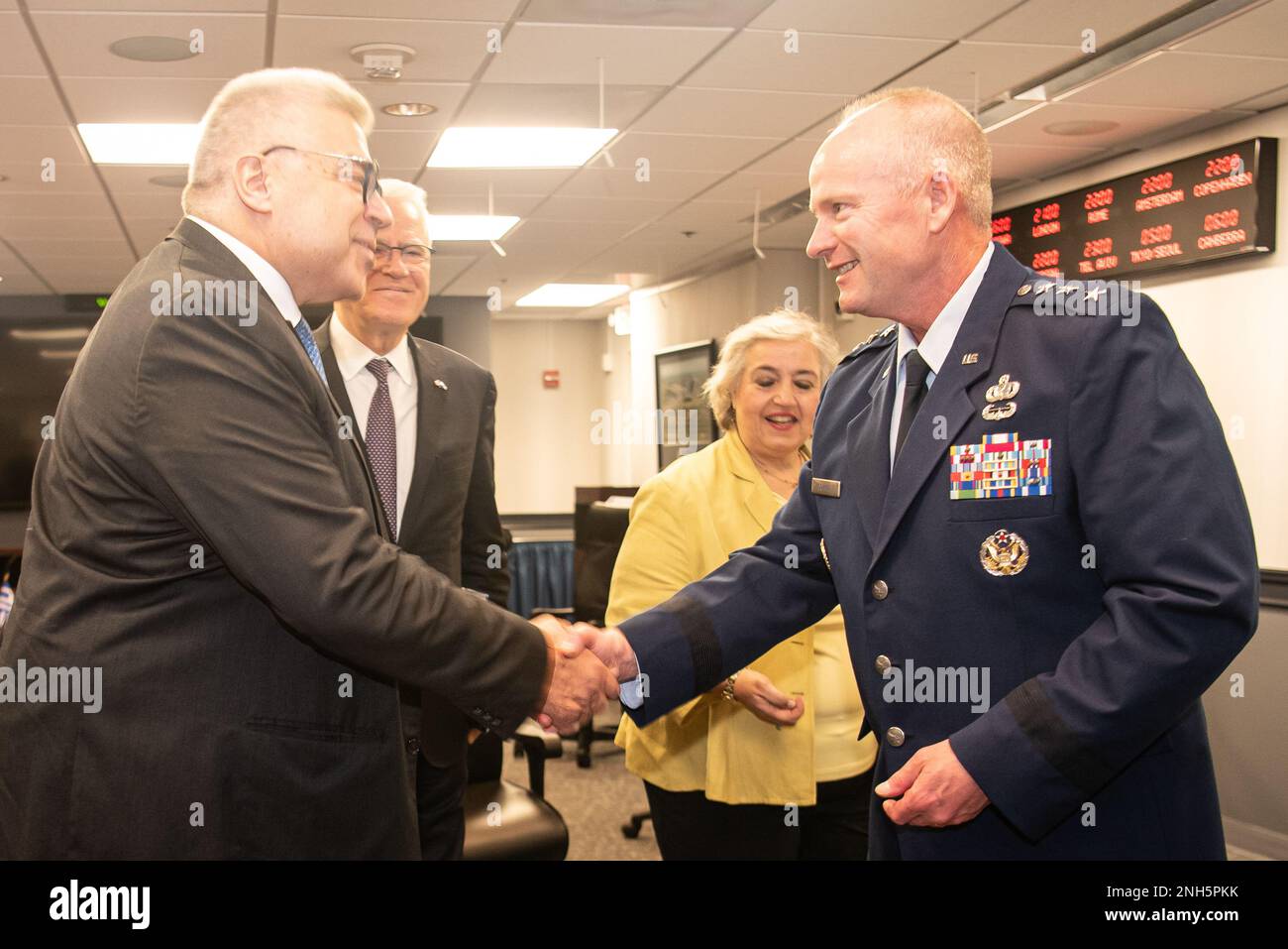 CRYSTAL CITY, VA. (July 18, 2022) – Lt Gen Michael Schmidt (right ...