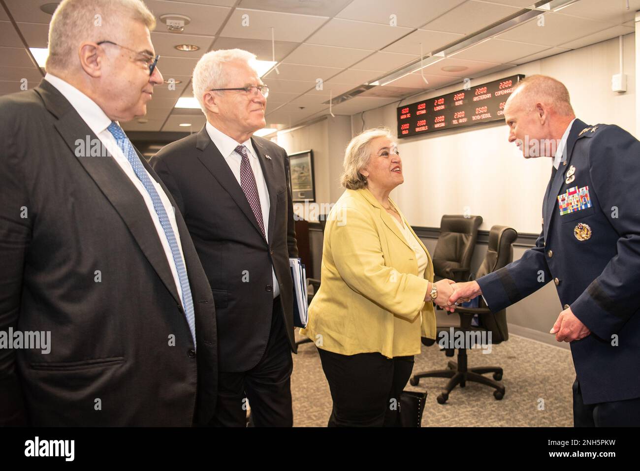 CRYSTAL CITY, VA. (July 18, 2022) – Lt Gen Michael Schmidt (right ...