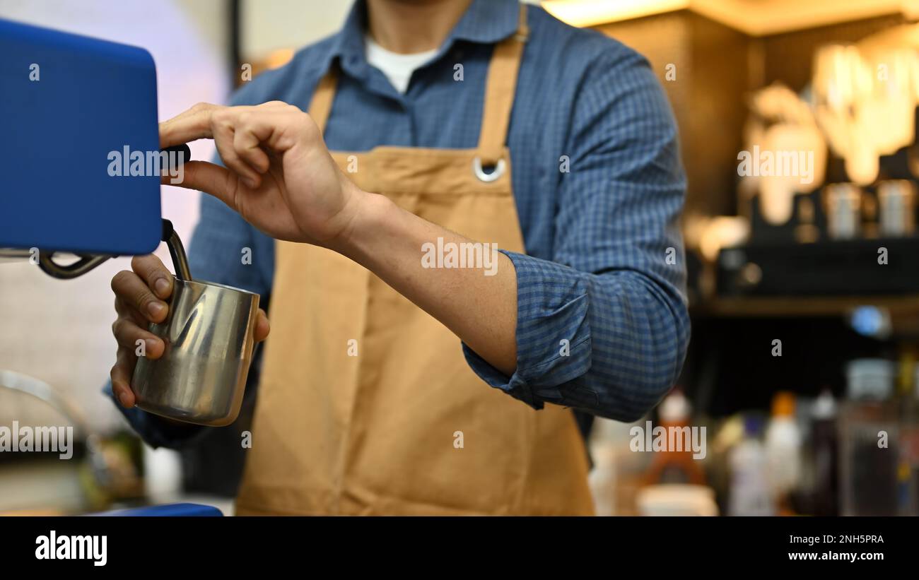 Young talented professional barista hi-res stock photography and images ...