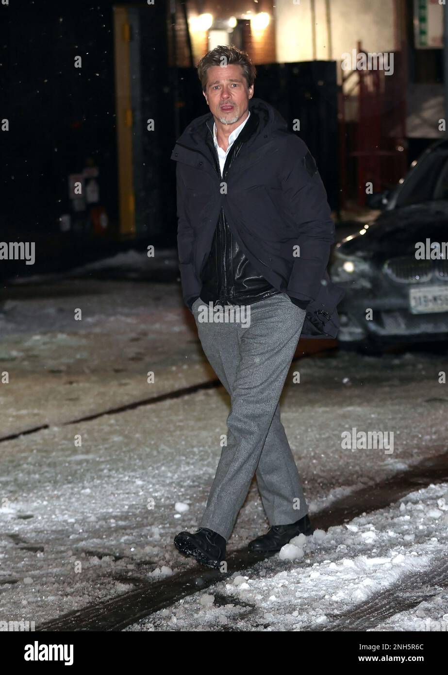 Brad Pitt, George Clooney spotted filming on the set of ‘Wolves’ in ...