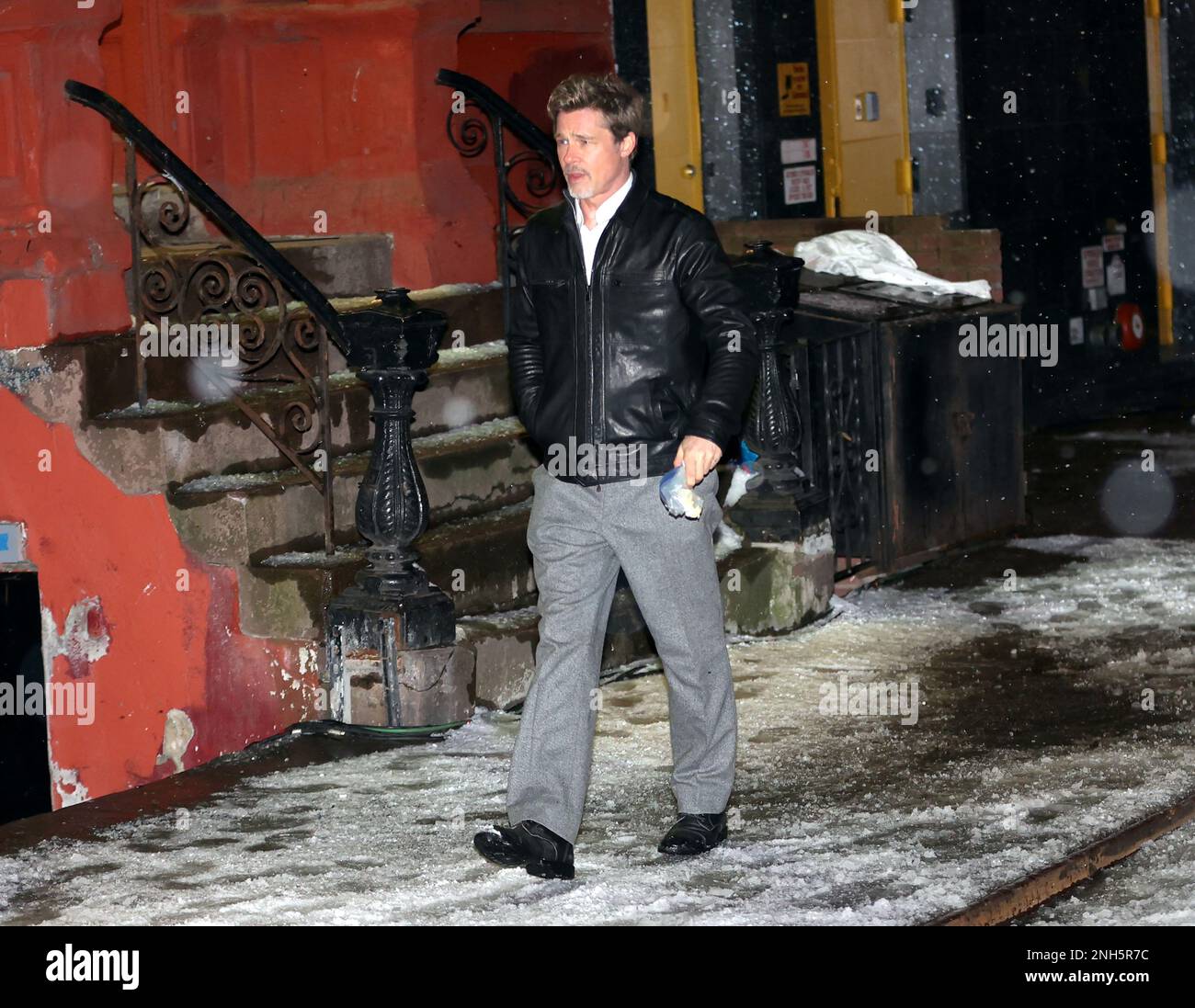 Brad Pitt, George Clooney spotted filming on the set of ‘Wolves’ in ...