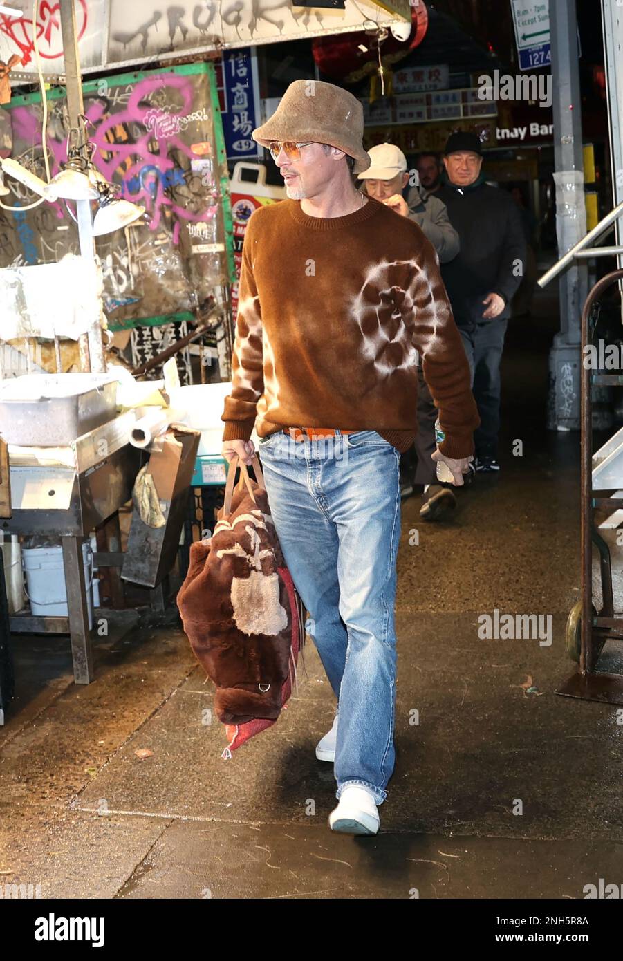 Brad Pitt, George Clooney spotted filming on the set of ‘Wolves’ in ...