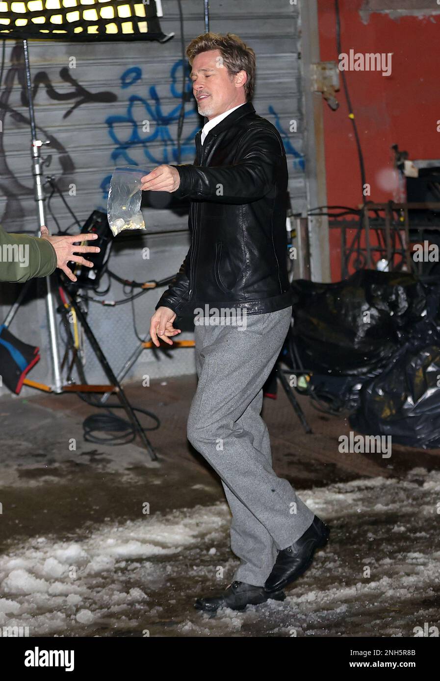 Brad Pitt, George Clooney spotted filming on the set of ‘Wolves’ in ...
