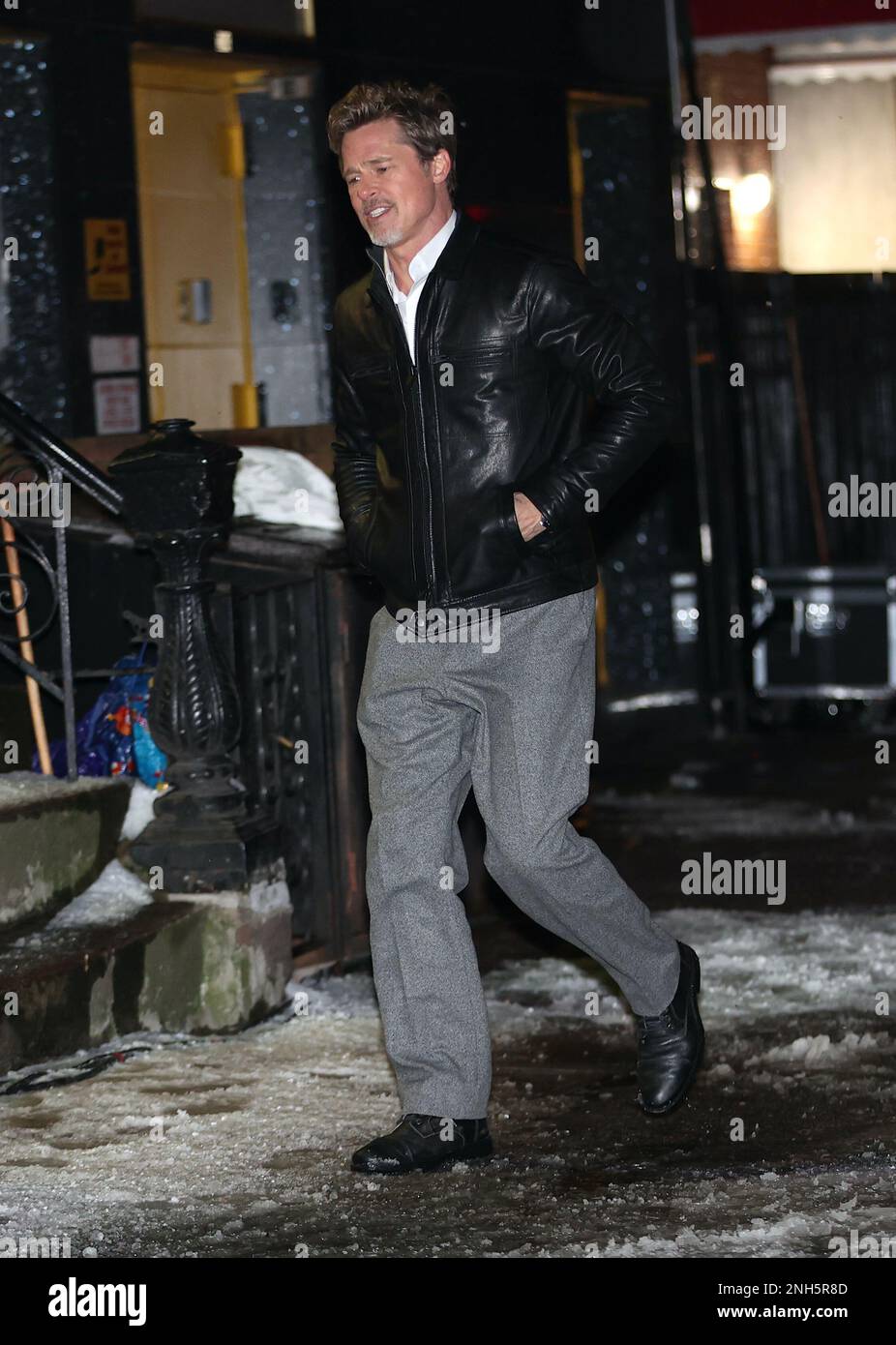 Brad Pitt, George Clooney spotted filming on the set of ‘Wolves’ in ...