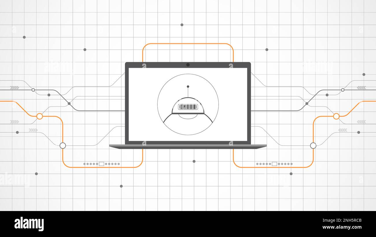 laptop technology background abstract. Ai artificial intelligence ...