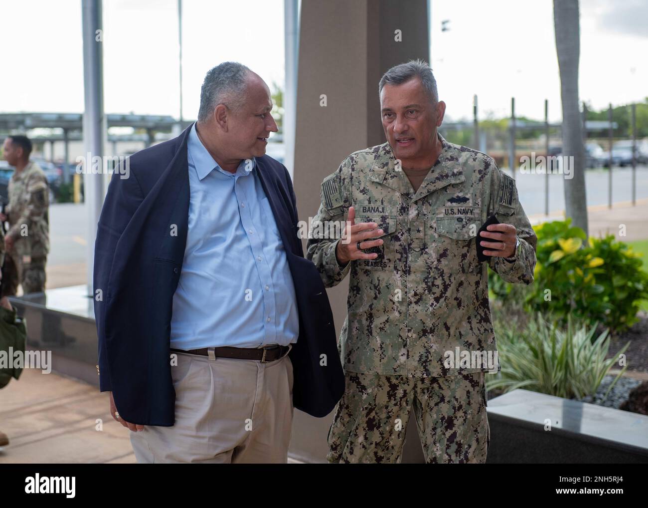 U.S. Navy Rear Adm. Darius Banaji, deputy director for operations for ...