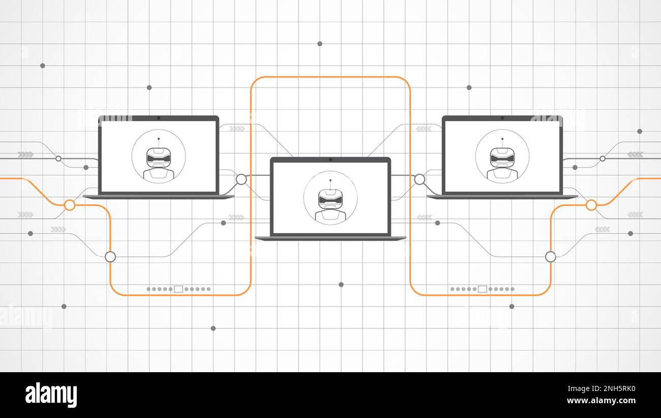 laptop technology background abstract. Ai artificial intelligence ...