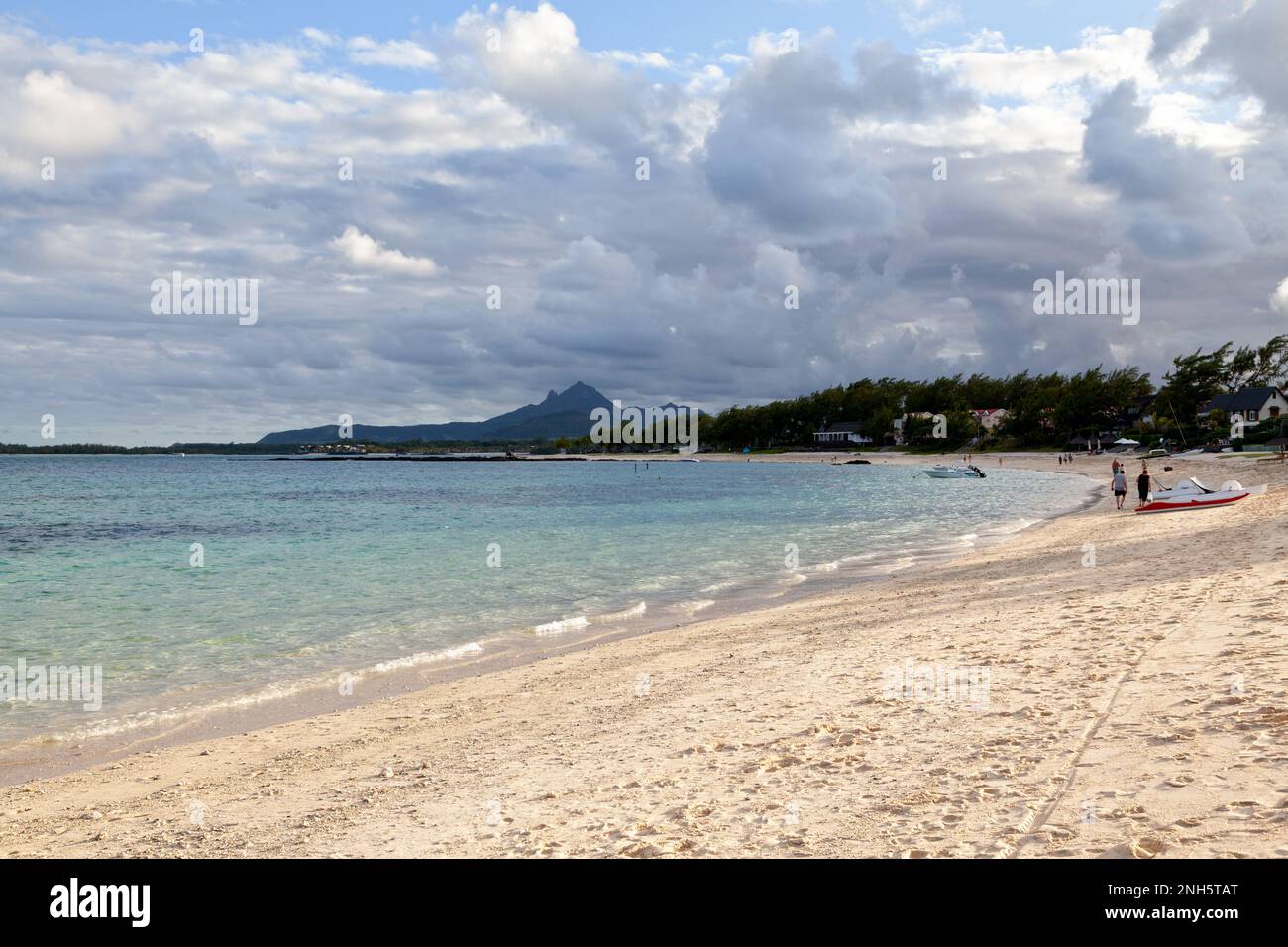 Beach in Trou d'Eau Douce (Freshwater Hole), a peaceful place in ...