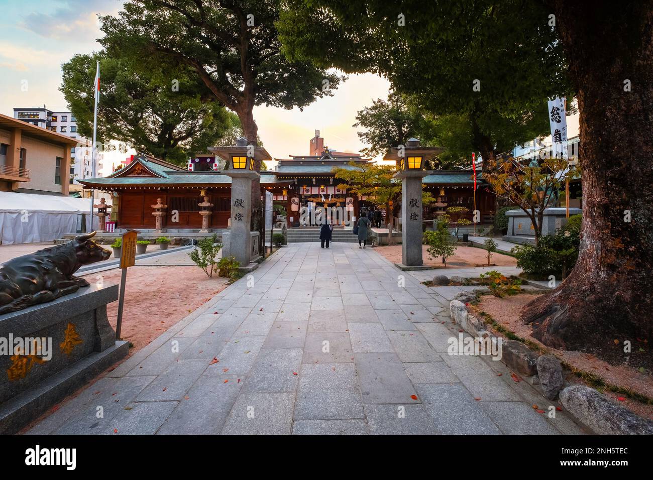 Fukuoka, Japan - Nov 20 2022: Kushida shrine in Hakata ward, founded in ...