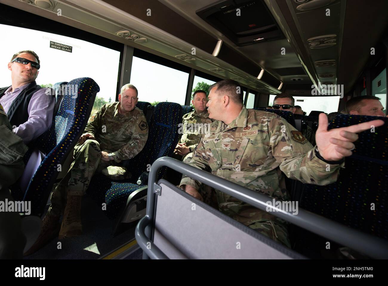 U.S. Air Force Col. Brian Filler, right, 501st Combat Support Wing ...