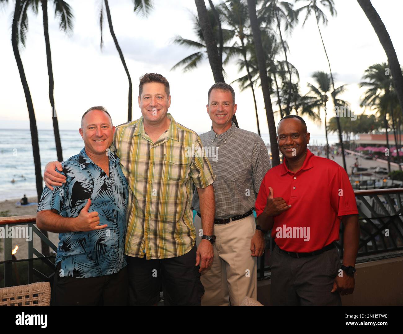 Col. Tracy Lanier, deputy commanding officer, and staff from the 8th ...