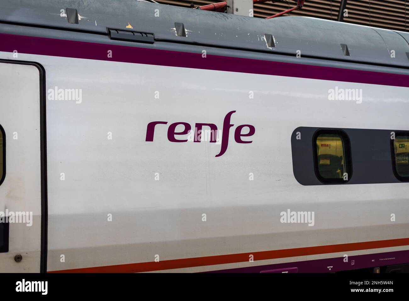 Renfe high speed passanger train at Sevilla station in Spain on 7 December 2022 Stock Photo - Alamy