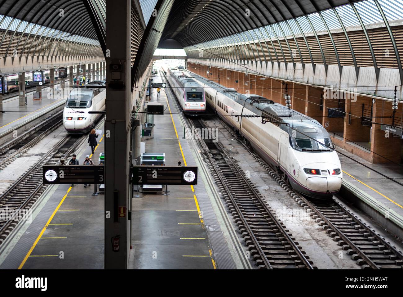 Renfe high speed passanger train at Sevilla station in Spain on 7 ...