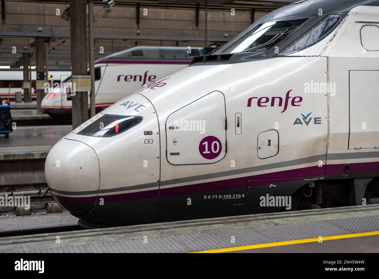 Renfe high speed passanger train at Sevilla station in Spain on 7 ...