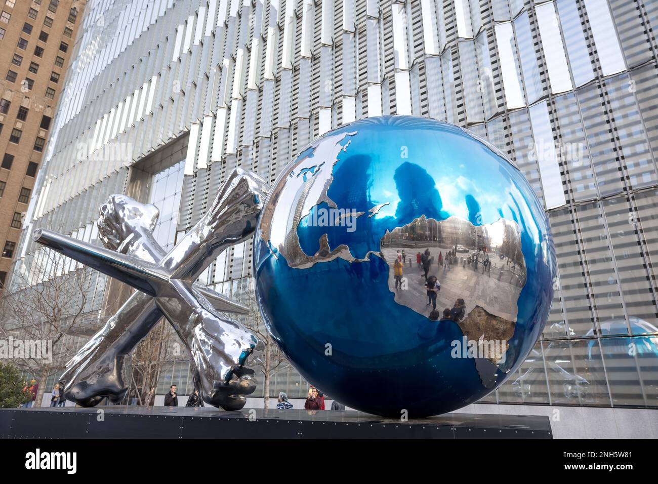 New York City, NY, USA. 20th Feb, 2023. A monumental sculpture called ...