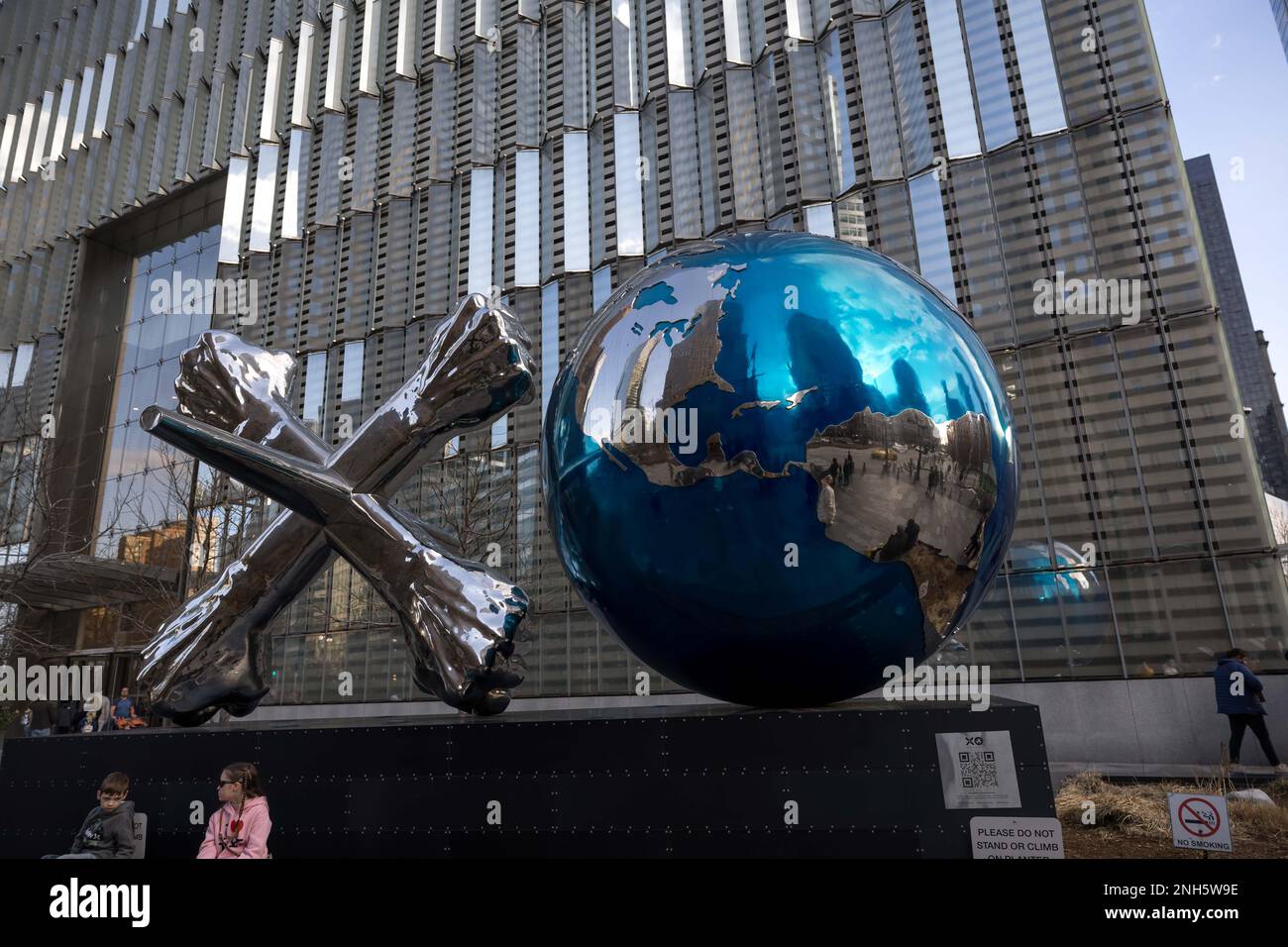 New York City, NY, USA. 20th Feb, 2023. A monumental sculpture called ...