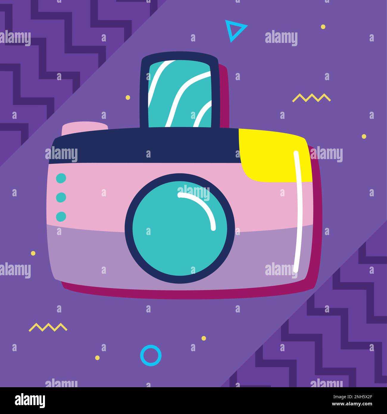 retro camera nostalgic style icon Stock Vector Image & Art - Alamy