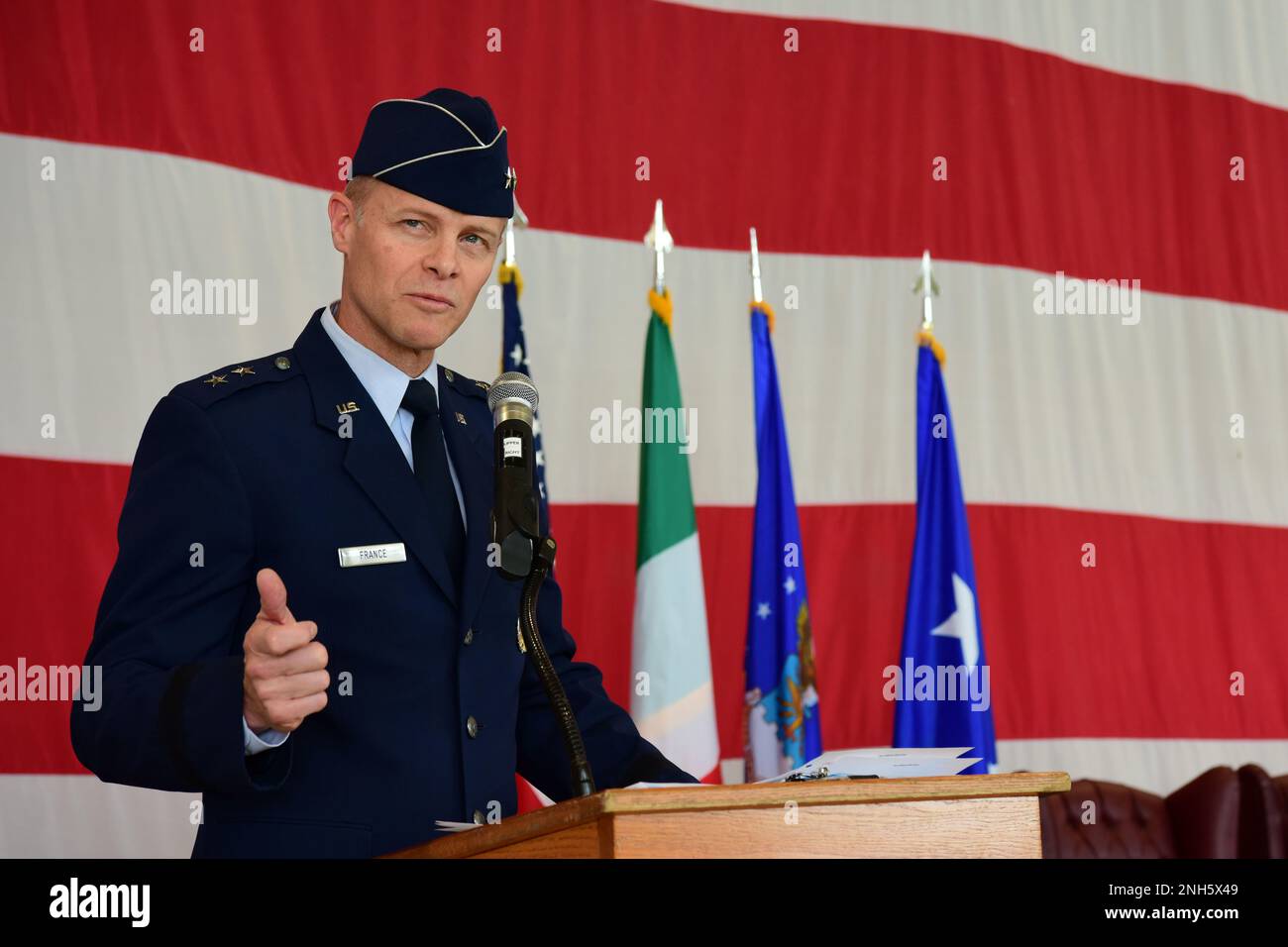 U.S. Air Force Maj. Gen. Derek C. France, 3rd Air Force commander ...