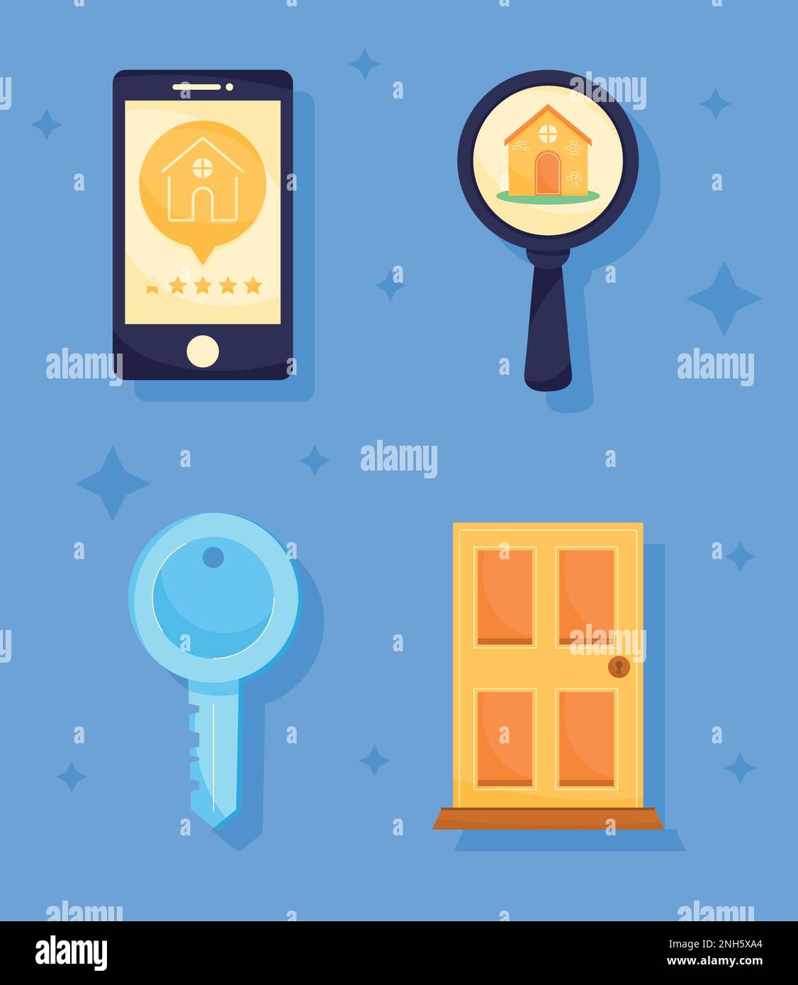 Number four key Stock Vector Images - Alamy