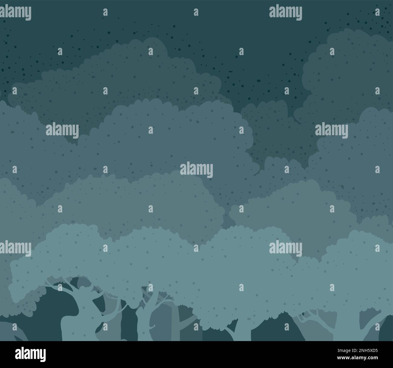 Woodland trees at night Stock Vector Images - Alamy