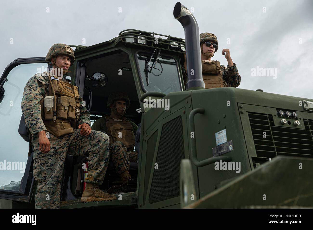 U.S. Marines with 3rd Landing Support Battalion, Combat Logistics ...
