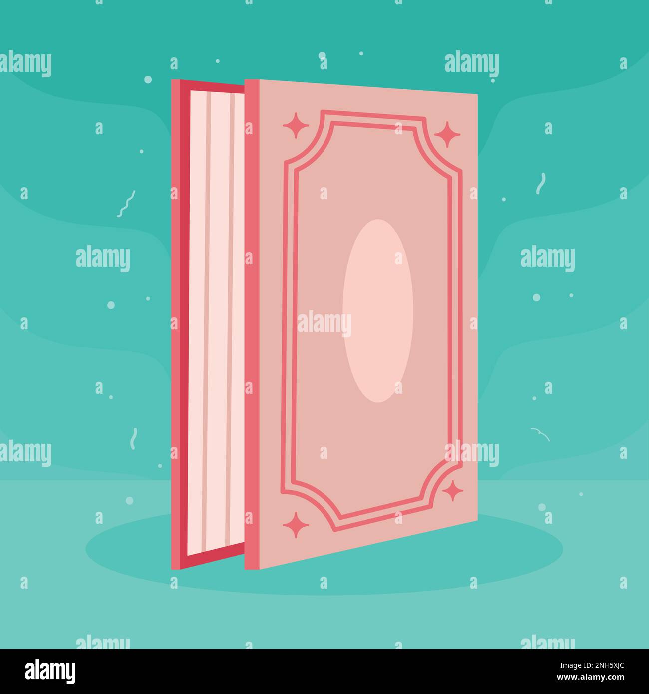 pink text book library in poster Stock Vector Image & Art - Alamy