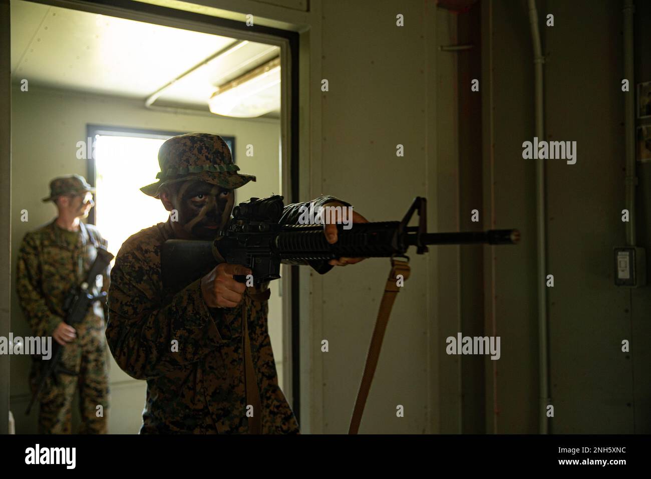 U.S. Marine Corps Lance Cpl. David Shats, an engineer equipment ...