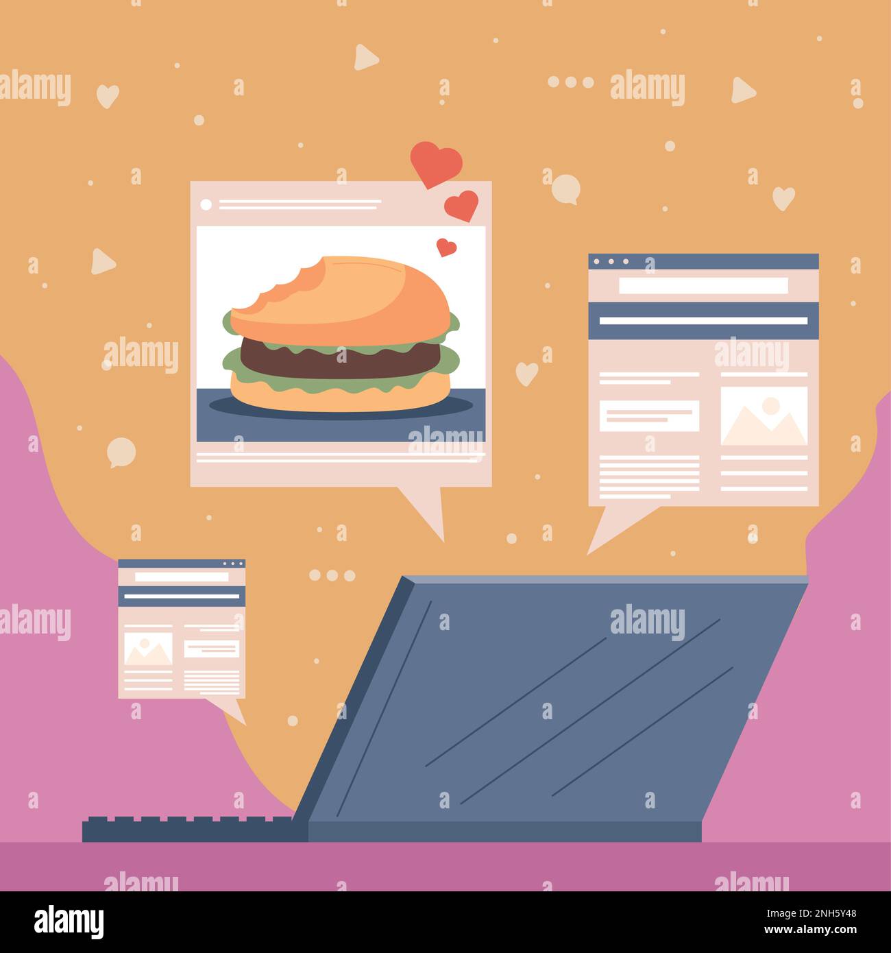 Webpages computer Stock Vector Images - Alamy