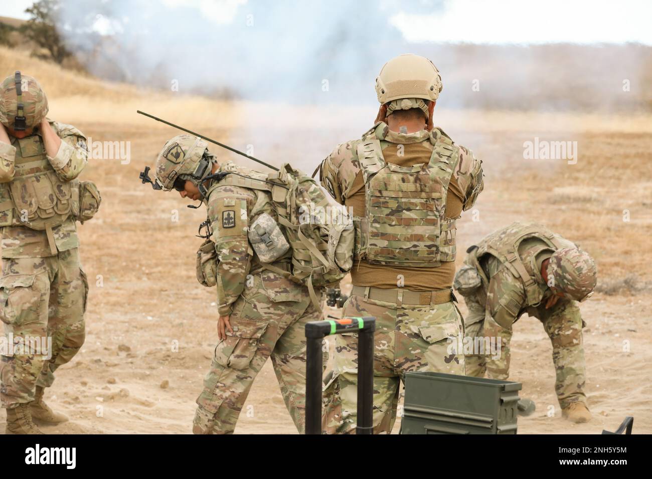 Arizona Army National Guard Soldiers assigned to Headquarters and Headquarters Company, 1st ...