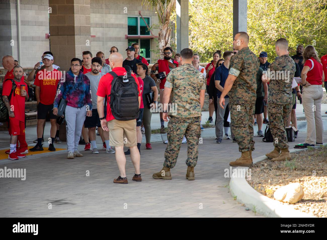 Wounded Warrior Regiment staff brief recovering service members during ...