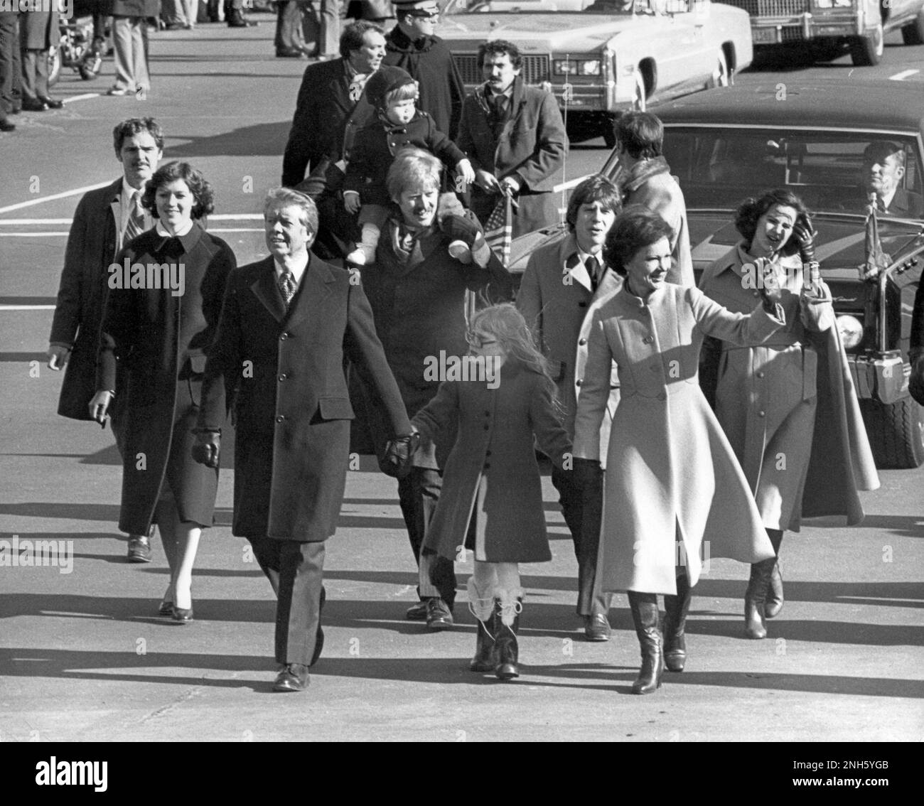 United States President Jimmy Carter, first lady Rosalynn Carter and ...