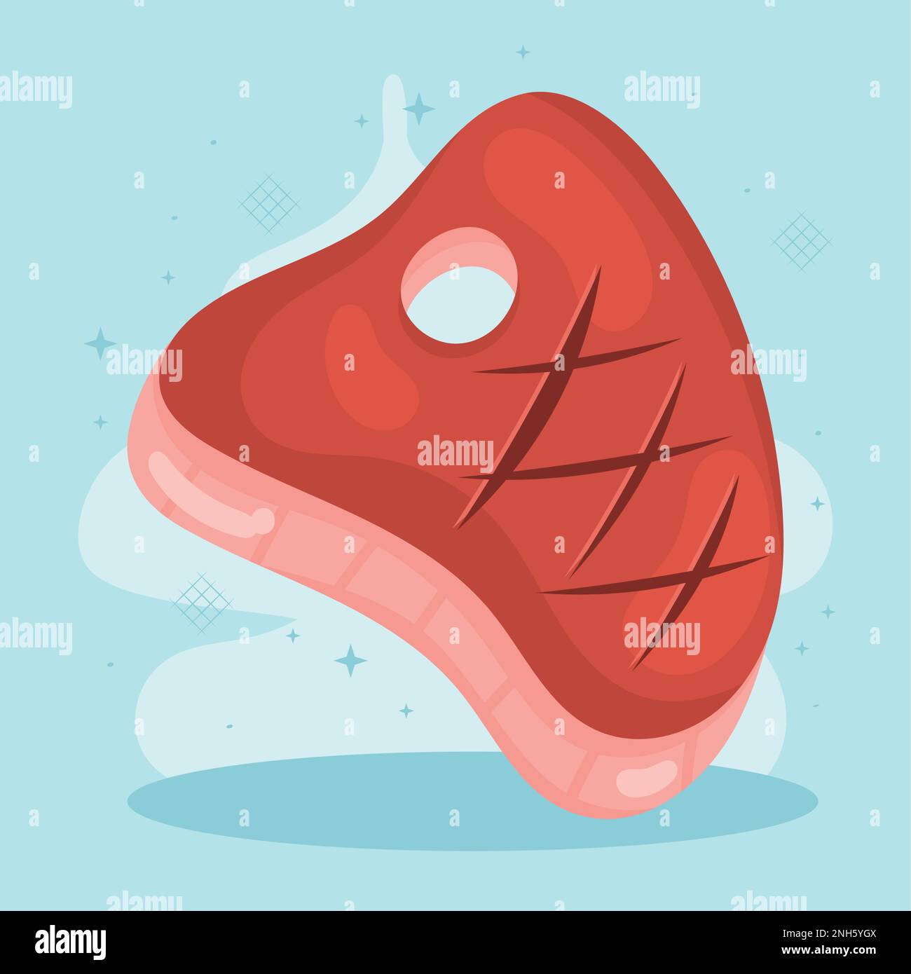 t-bone meat beef cut icon Stock Vector Image & Art - Alamy