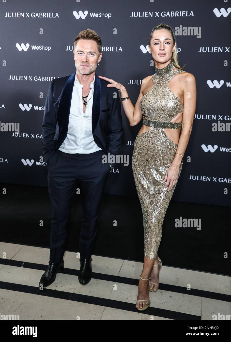 London, UK. 19th Feb, 2023. Ronan Keating and Storm Keating attend the ...